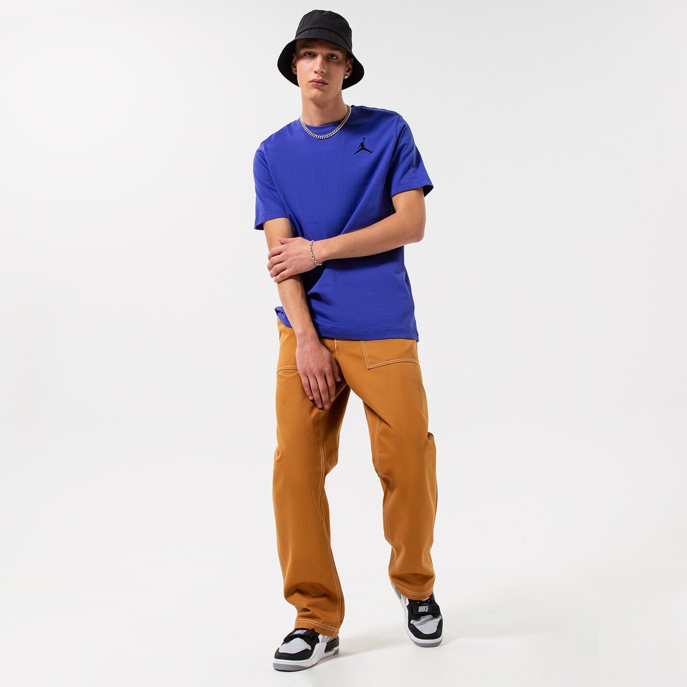 JORDAN ТЕНИСКА M J JUMPMAN CREW DC7485-432 Мъжки Цвят виолетов Модни ...