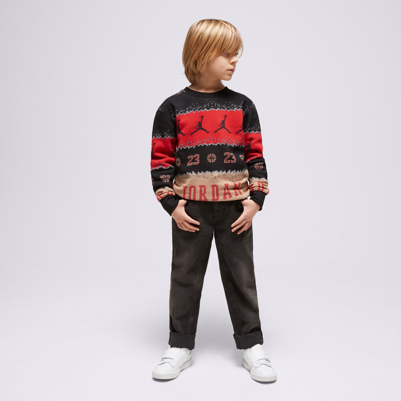 JORDAN СУИТЧЪР MJ HOLIDAY FLC CREW BOY 95C724-023 Детски Цвят ...