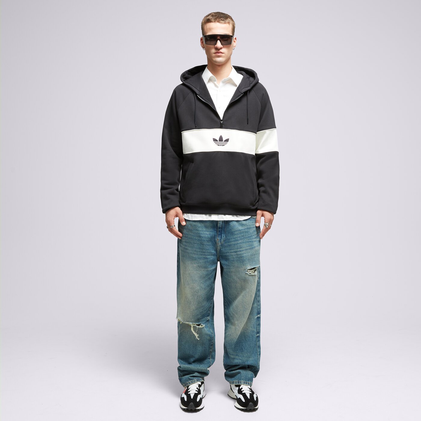 ADIDAS СУИТЧЪР С КАЧУЛКА HACK NY HOODIE IP9488 Мъжки Цвят черен Модни ...