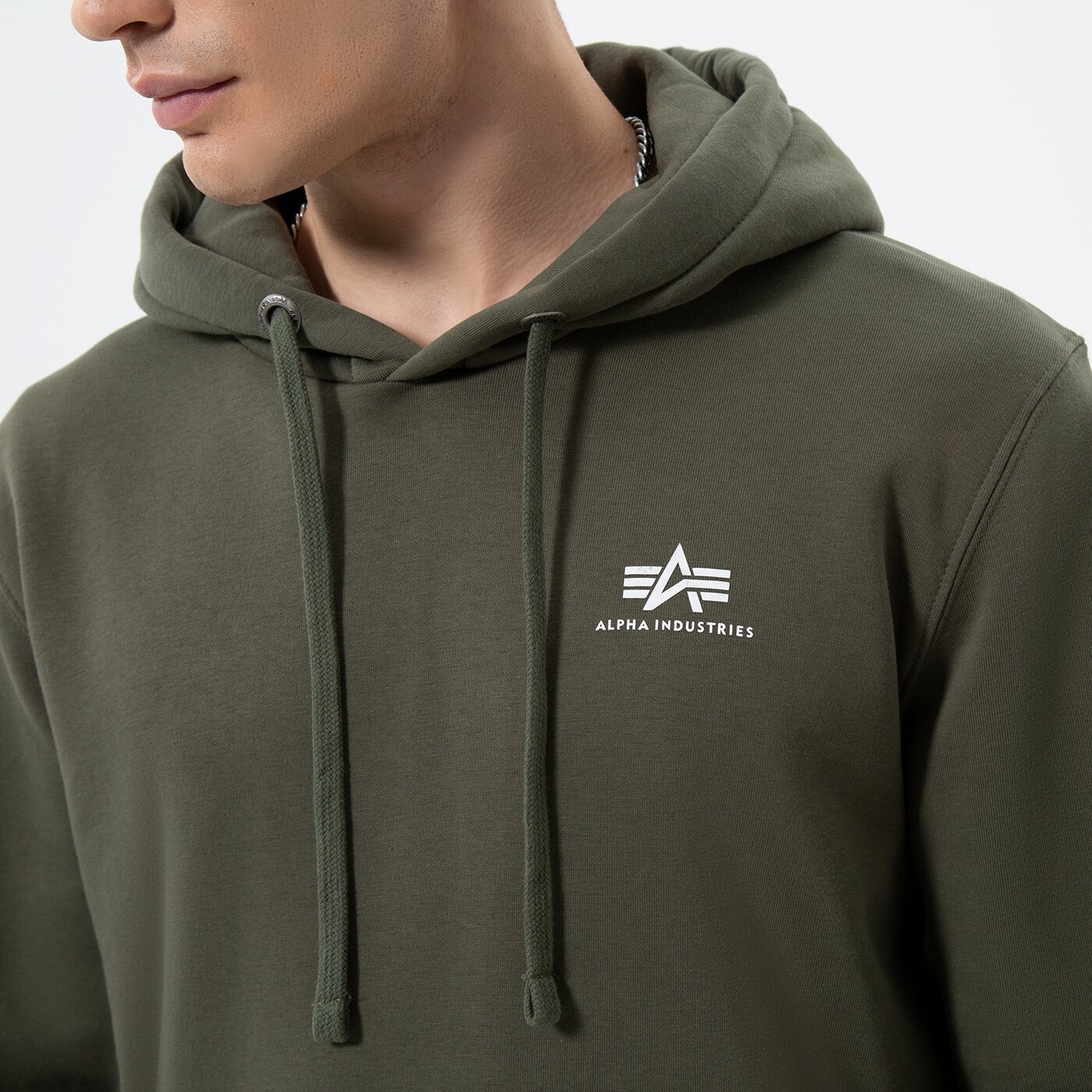 ALPHA INDUSTRIES СУИТЧЪР С КАЧУЛКА BASIC 196318-142 Мъжки Цвят сив ...