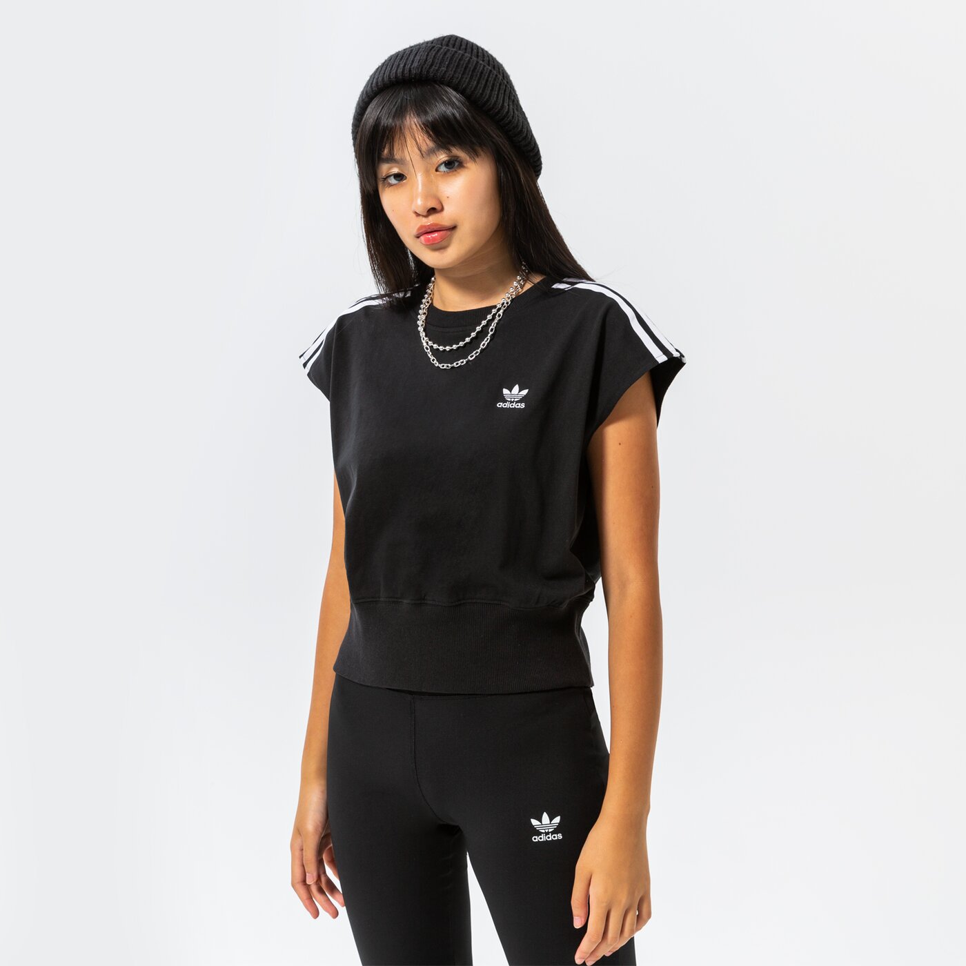 Adidas ТЕНИСКА Waist Cinch Tee Hm2110 Дамски Цвят черен Модни Тениски