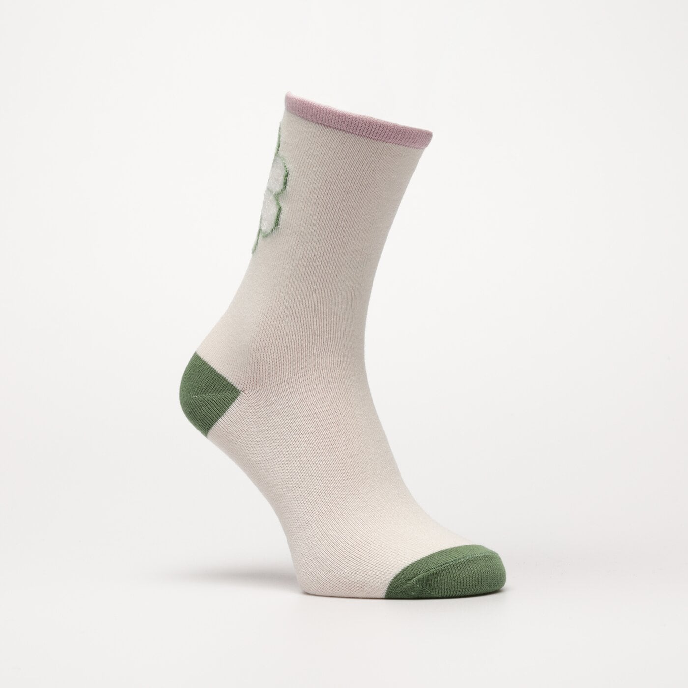 VANS ЧОРАПИ OVERSIZED FLORAL SOCK VN00074KFS8 Дамски Цвят бял Модни ...