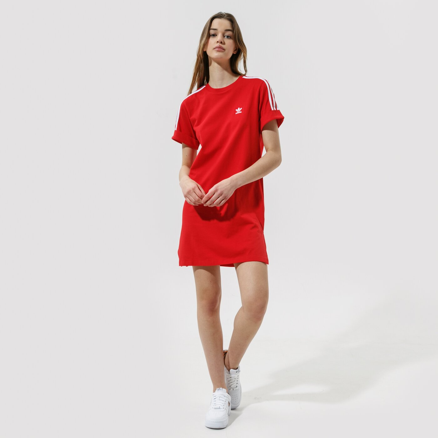 Adidas РОКЛЯ Tee АНЦУГs Gn2778 Дамски Цвят червен Модни Рокли и поли