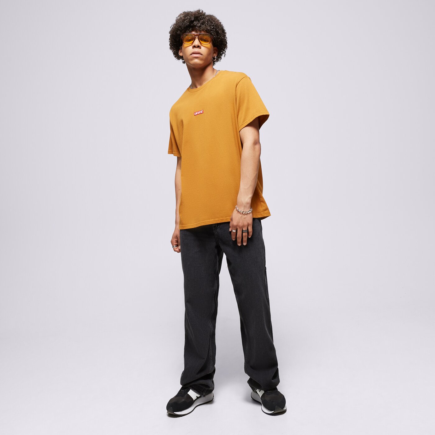 LEVI'S ТЕНИСКА SS RELAXED BABY TAB T 795540018 Мъжки Цвят кафяв Модни ...