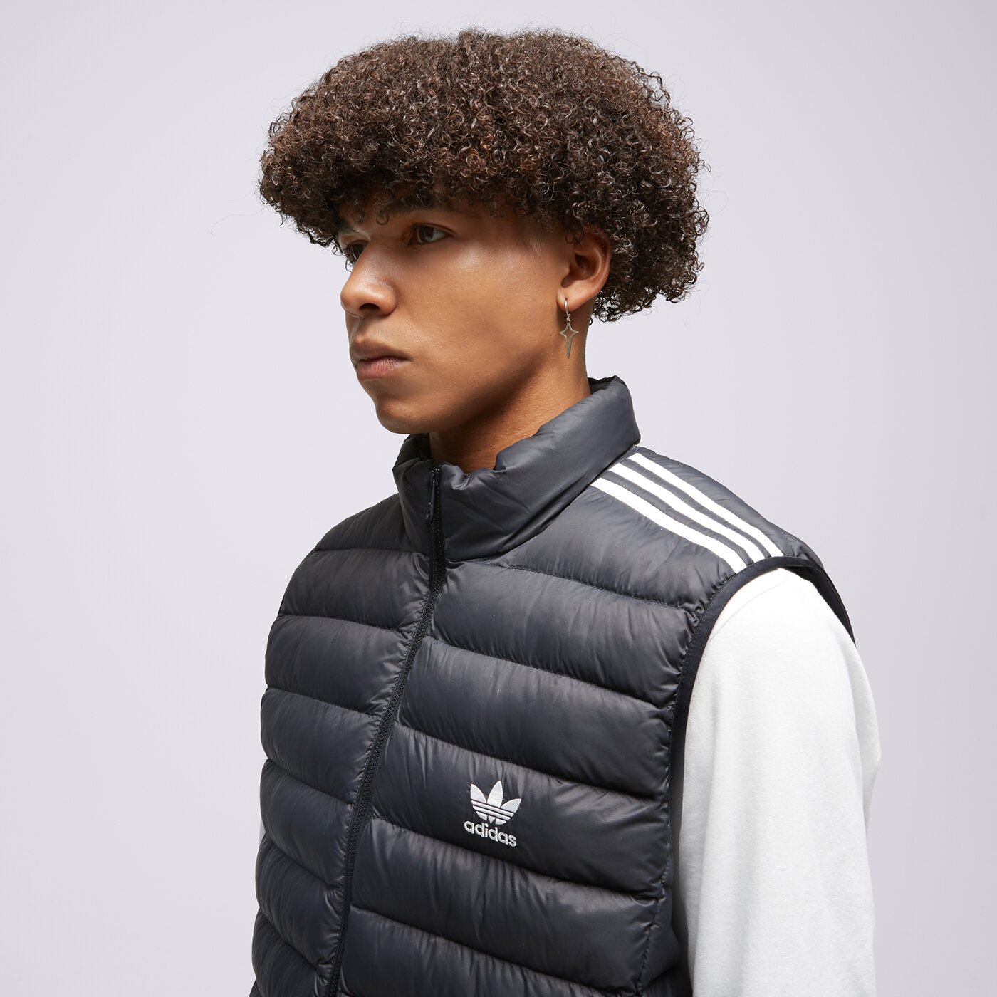 Adidas ЕЛЕК Padded Vest Hz0686 Мъжки Цвят черен Модни Елеци Дрехи