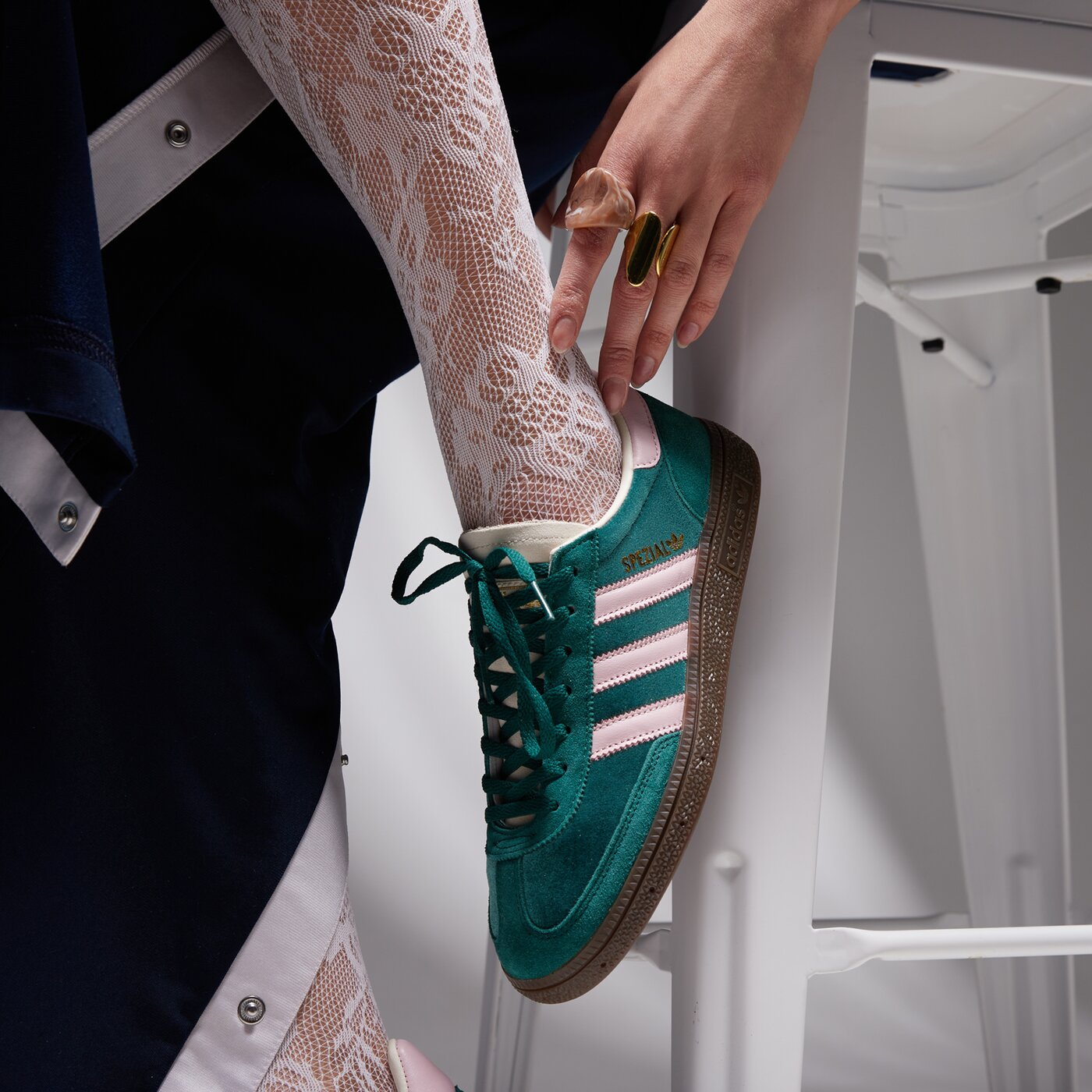 ADIDAS HANDBALL SPEZIAL W JI2648 Дамски Цвят зелен Модни Маратонки ...