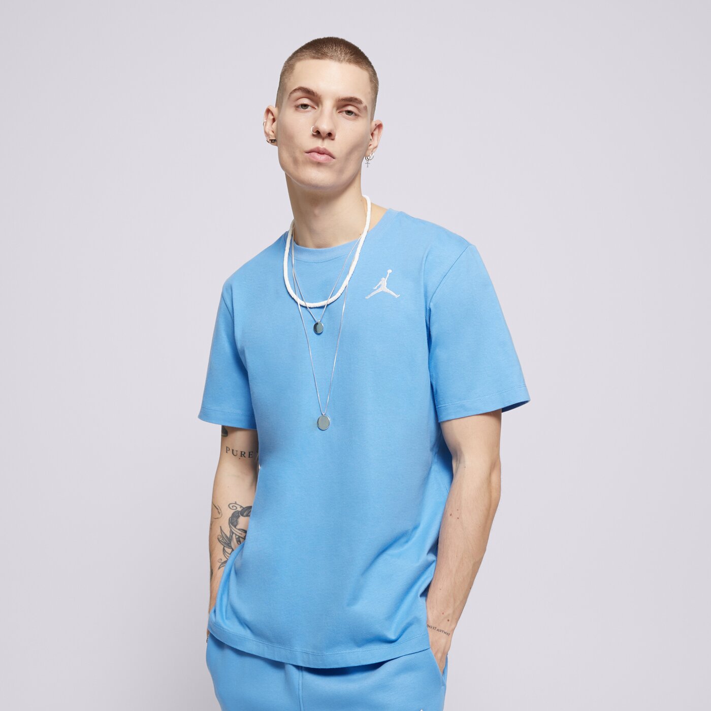 JORDAN ТЕНИСКА M J JUMPMAN EMB SS CREW DC7485-469 Мъжки Цвят син Модни ...