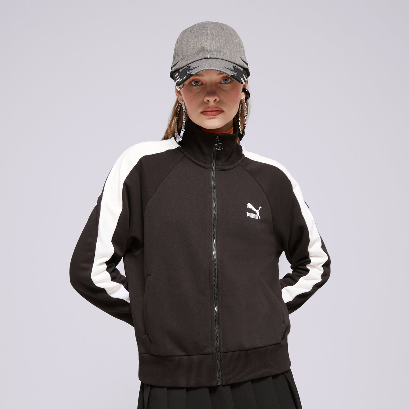 PUMA СУИТЧЪР СЪС ЗАКОПЧАВАНЕ ICONIC T7 TRACK 53007801 Дамски Цвят черен ...