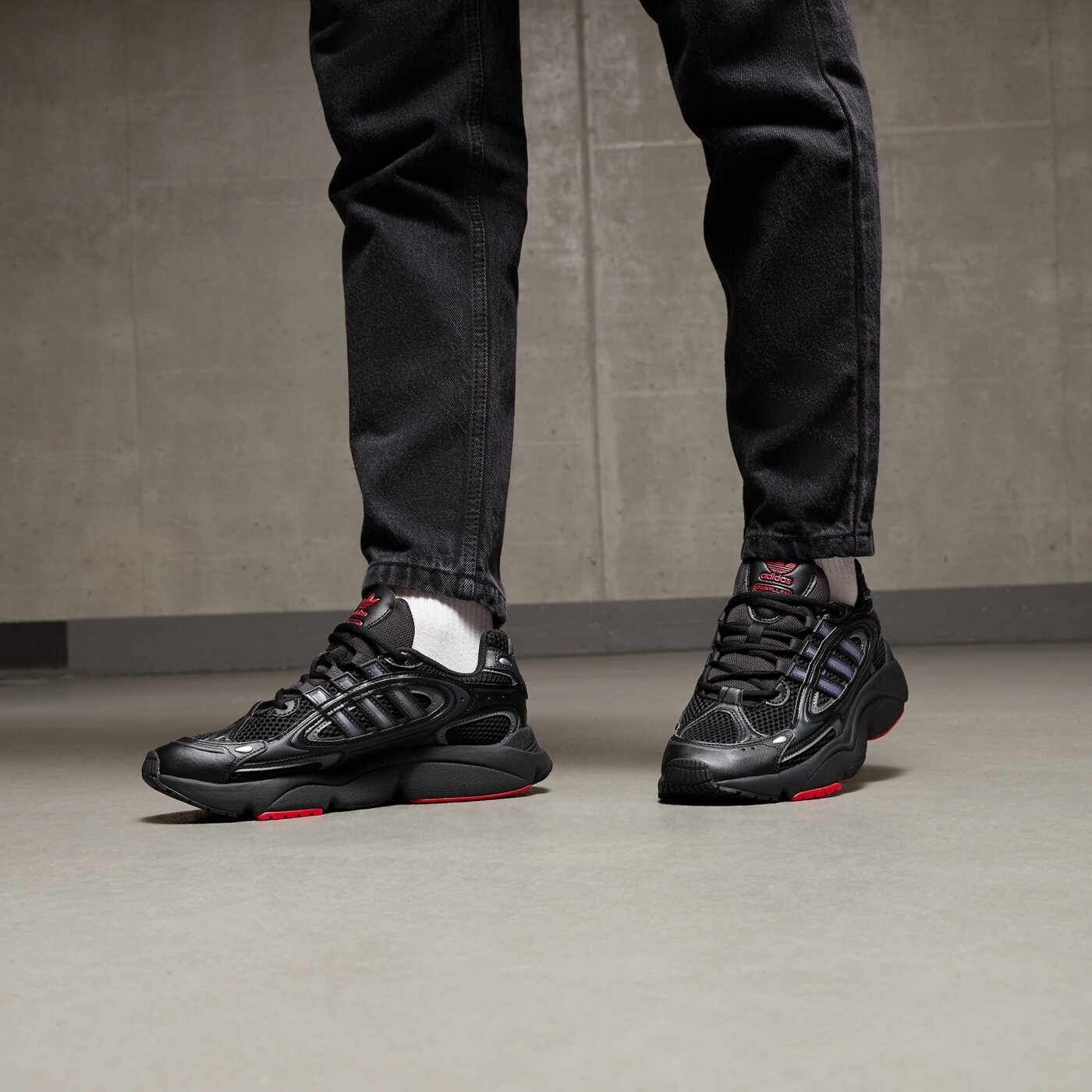 ADIDAS OZMILLEN ID2895 Мъжки Цвят черен Модни Маратонки Обувки adidas в ...