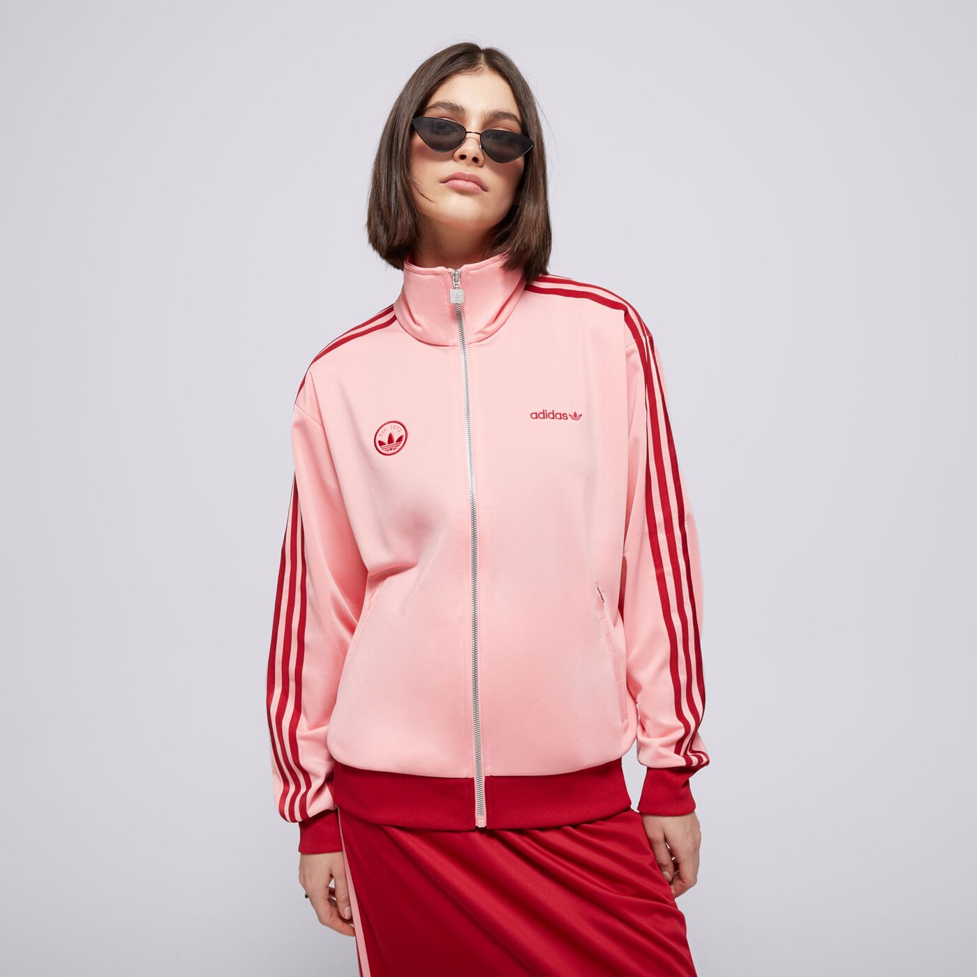ADIDAS СУИТЧЪР FIREBIRD TT IZ2668 Дамски Цвят розов Модни Суичъри Дрехи ...