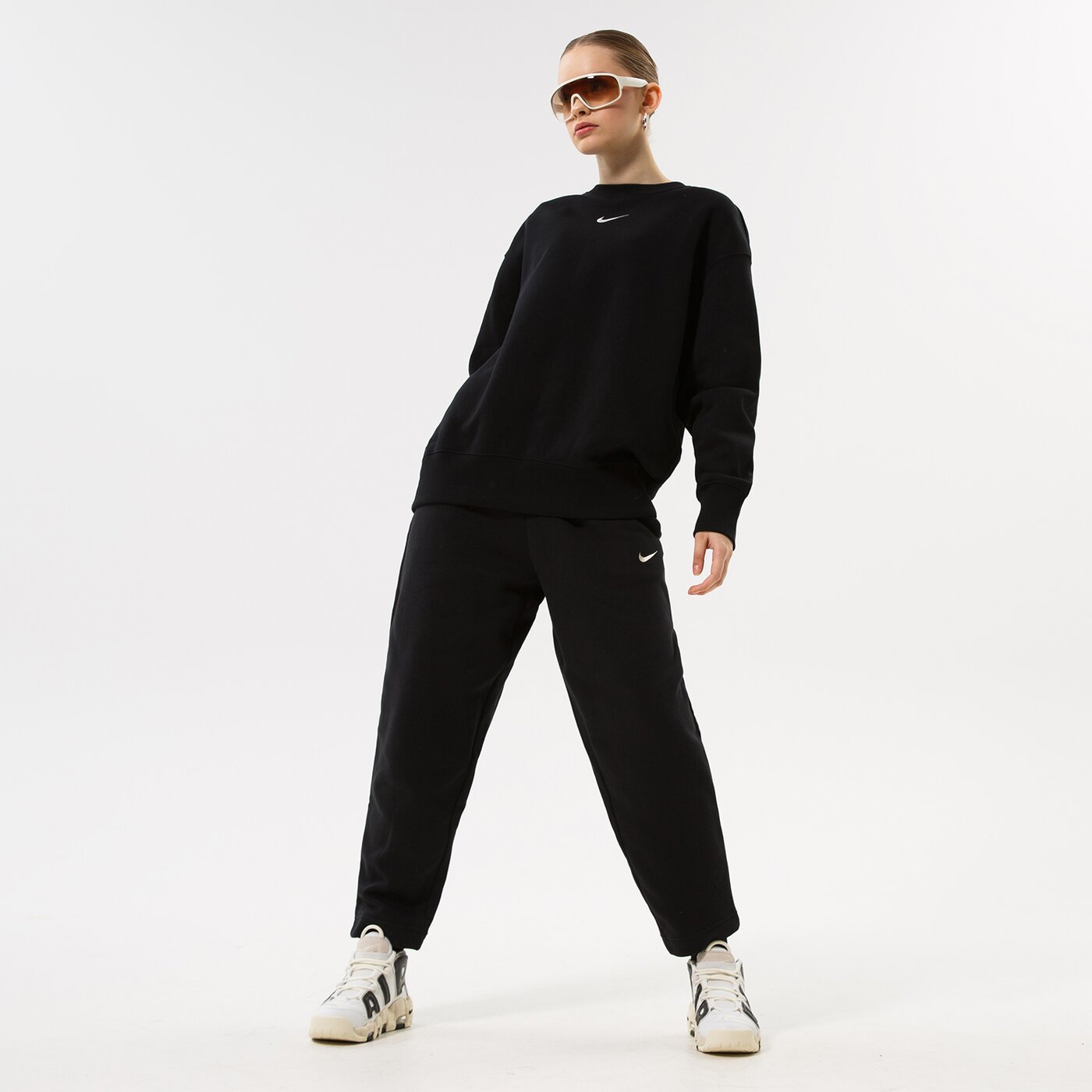 NIKE СУИТЧЪР W NSW PHNX FLC OS CREW DQ5733-010 Дамски Цвят черен Модни ...