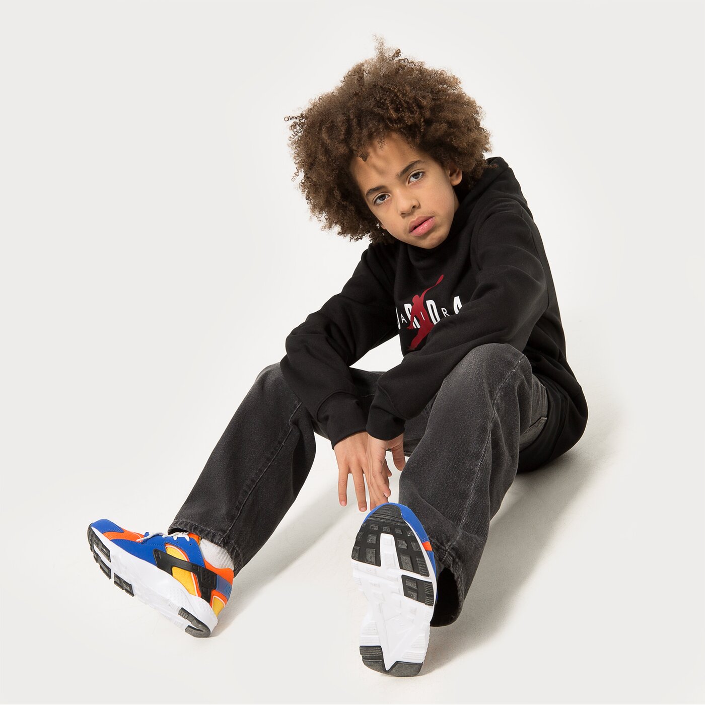 JORDAN СУИТЧЪР С КАЧУЛКА JUMPMAN SUSTAINABLE BOY 95B910-023 Детски Цвят ...