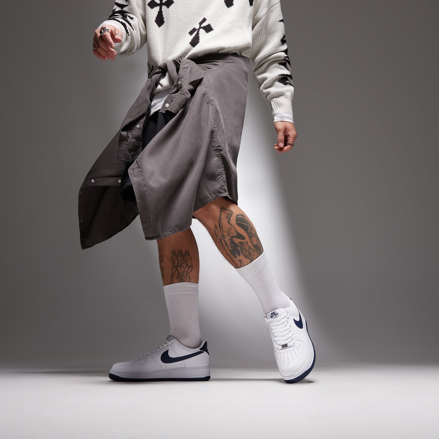 NIKE AIR FORCE 1 '07 FJ4146-104 Мъжки Цвят бял Модни Маратонки Обувки ...