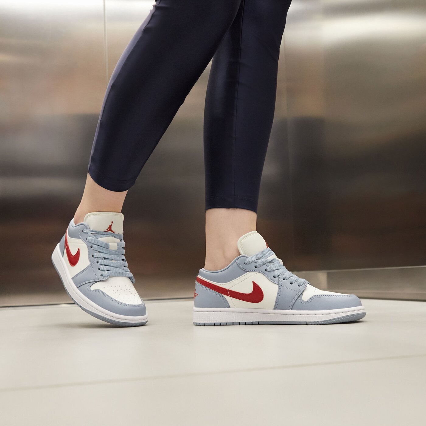 AIR JORDAN 1 LOW DC0774-164 Дамски Цвят син Модни Маратонки Обувки ...