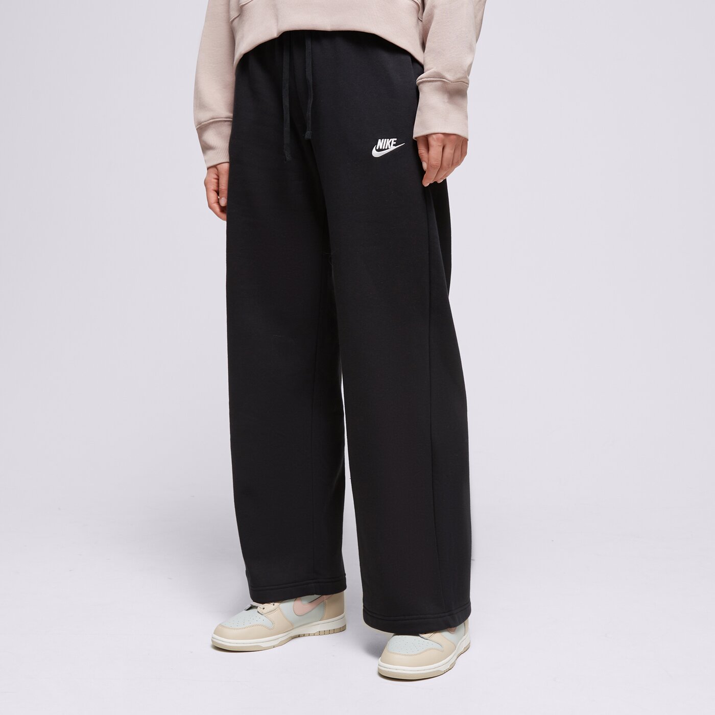 NIKE ПАНТАЛОНИ W NSW CLUB FLC MR PANT WIDE FB2727-010 Дамски Цвят черен ...