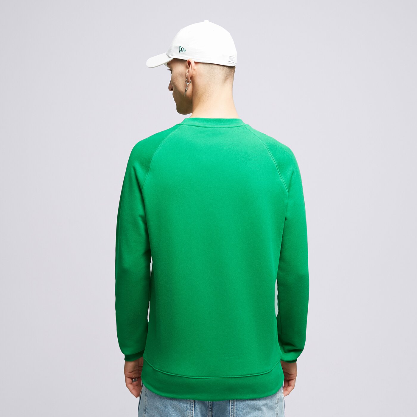 ADIDAS СУИТЧЪР TREFOIL CREW IM4503 Мъжки Цвят зелен Модни Суичъри Дрехи ...