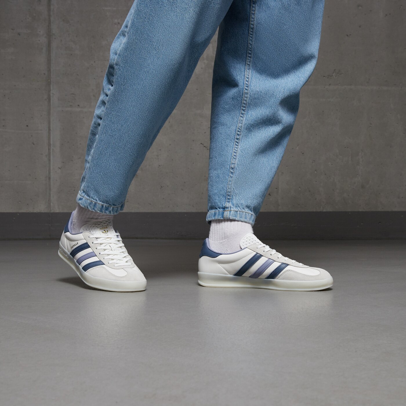 ADIDAS GAZELLE INDOOR IG1643 Мъжки Цвят бял Модни Маратонки Обувки ...