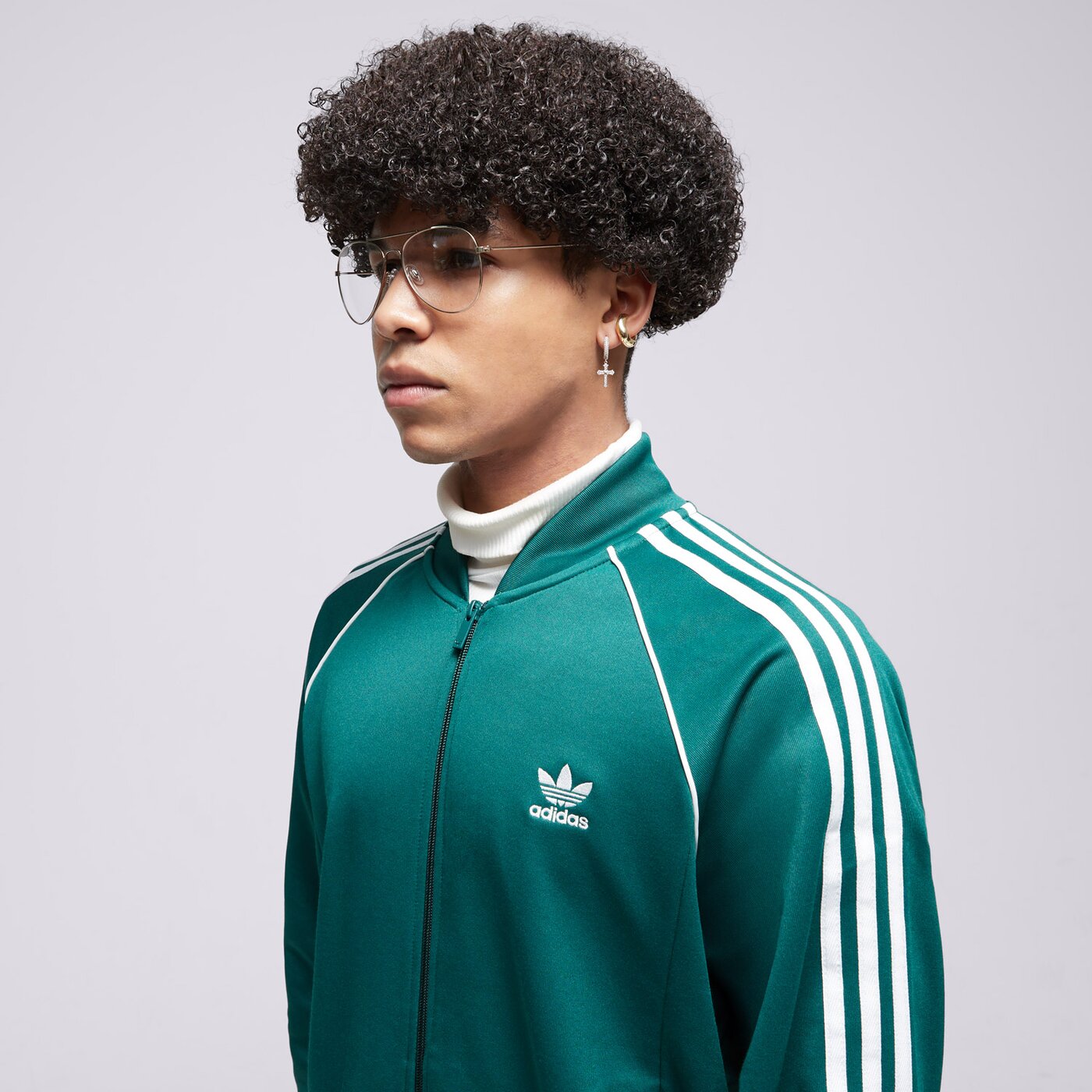 ADIDAS СУИТЧЪР СЪС ЗАКОПЧАВАНЕ SST TT ADICOLOR IR9863 Мъжки Цвят зелен ...