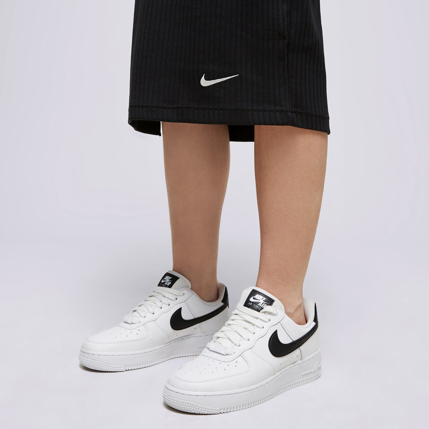 NIKE ПОЛА W NSW RIB JRSY SKIRT DV7956-010 Дамски Цвят черен Модни Рокли ...