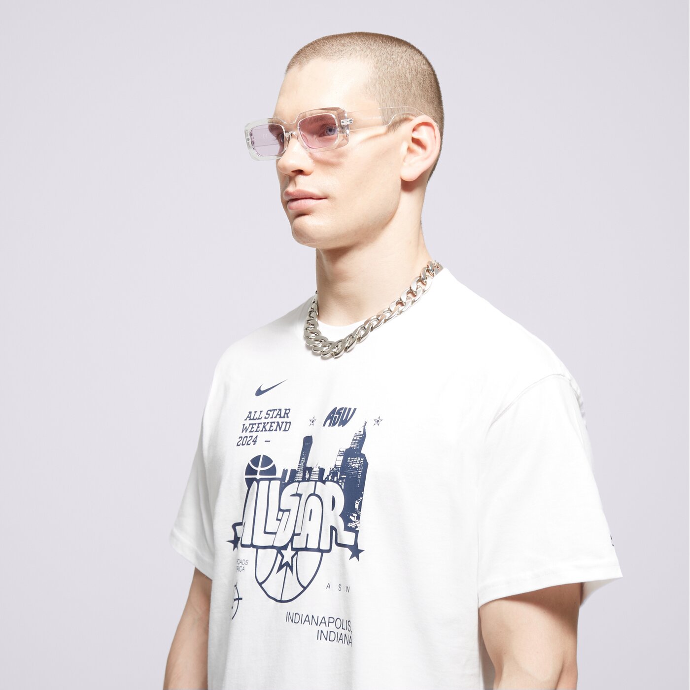 NIKE ТЕНИСКА NBA M NK ASW M90 SS TEE N31 NBA FQ6528-100 Мъжки Цвят бял Модни Тениски Дрехи Nike ...