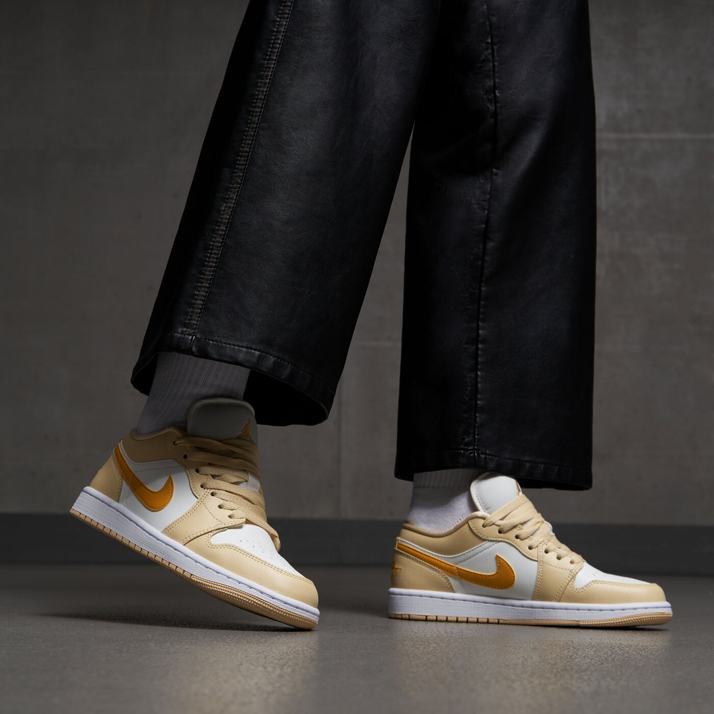 AIR JORDAN 1 LOW DC0774-170 Дамски Цвят жълт Модни Маратонки Обувки ...