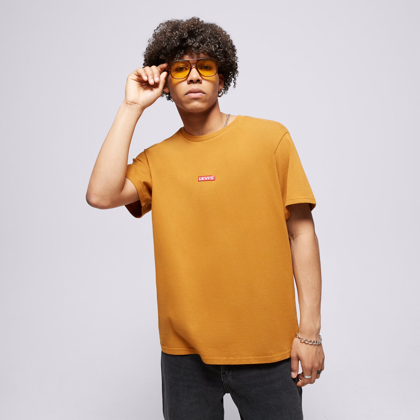 LEVI'S ТЕНИСКА SS RELAXED BABY TAB T 795540018 Мъжки Цвят кафяв Модни ...