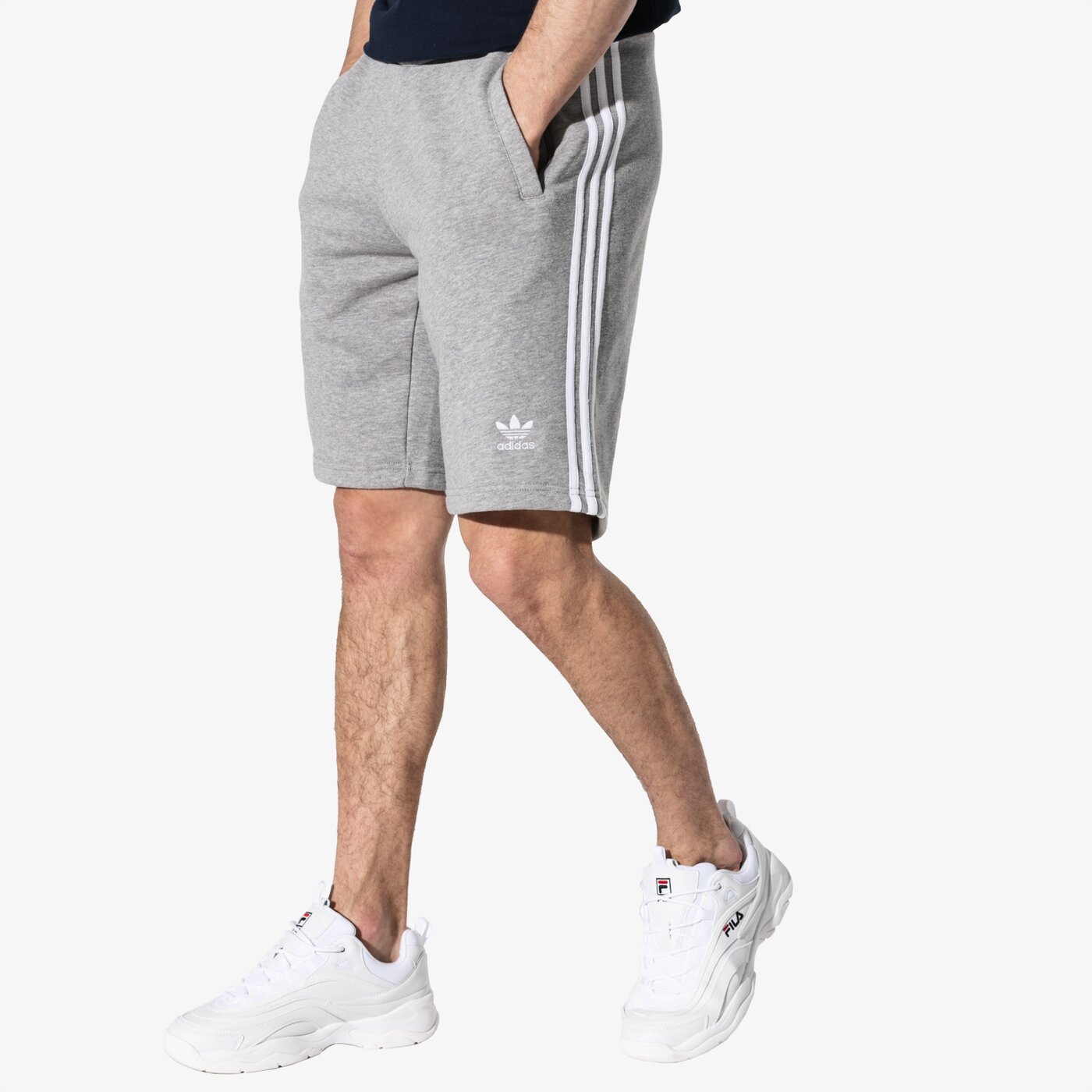 ADIDAS ШОРТИ 3-STRIPE SHORT ADICOLOR DH5803 Мъжки Цвят сив Модни Къси ...