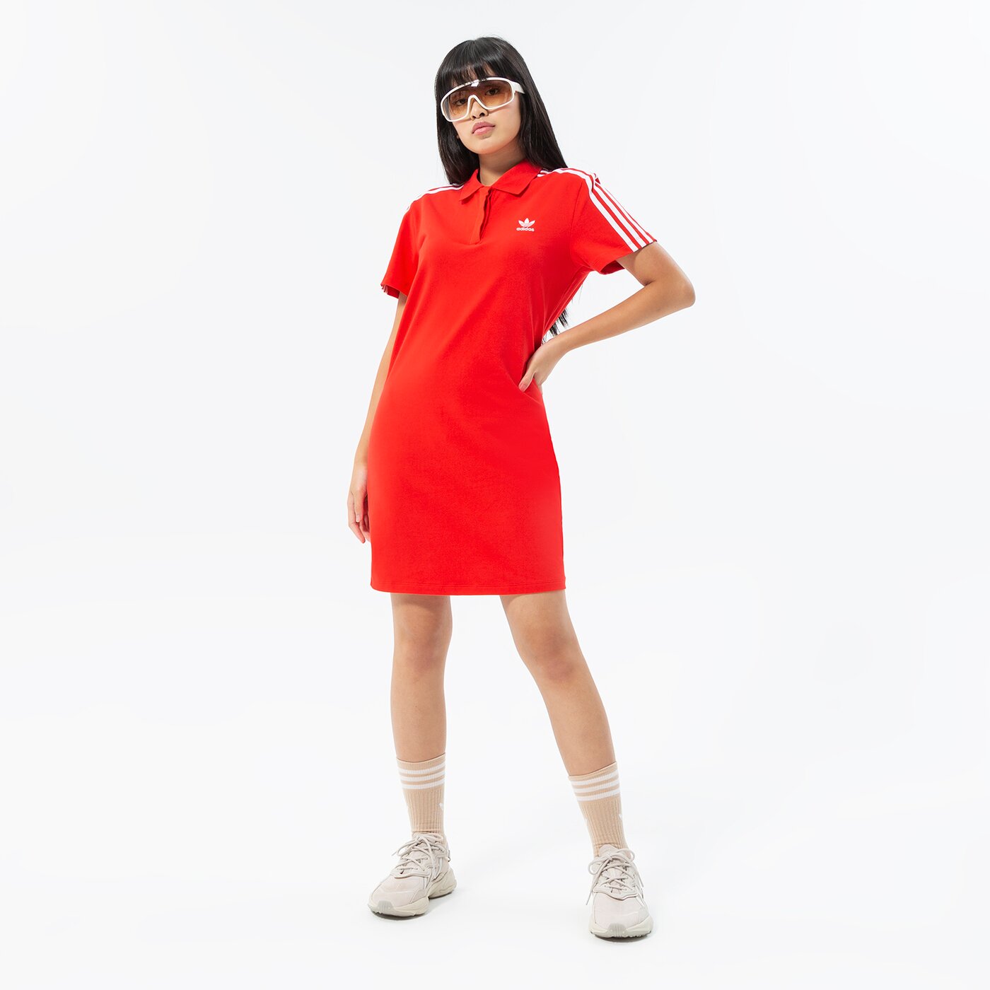 Adidas РОКЛЯ Tee АНЦУГs Hm2163 Дамски Цвят червен Модни Рокли и поли