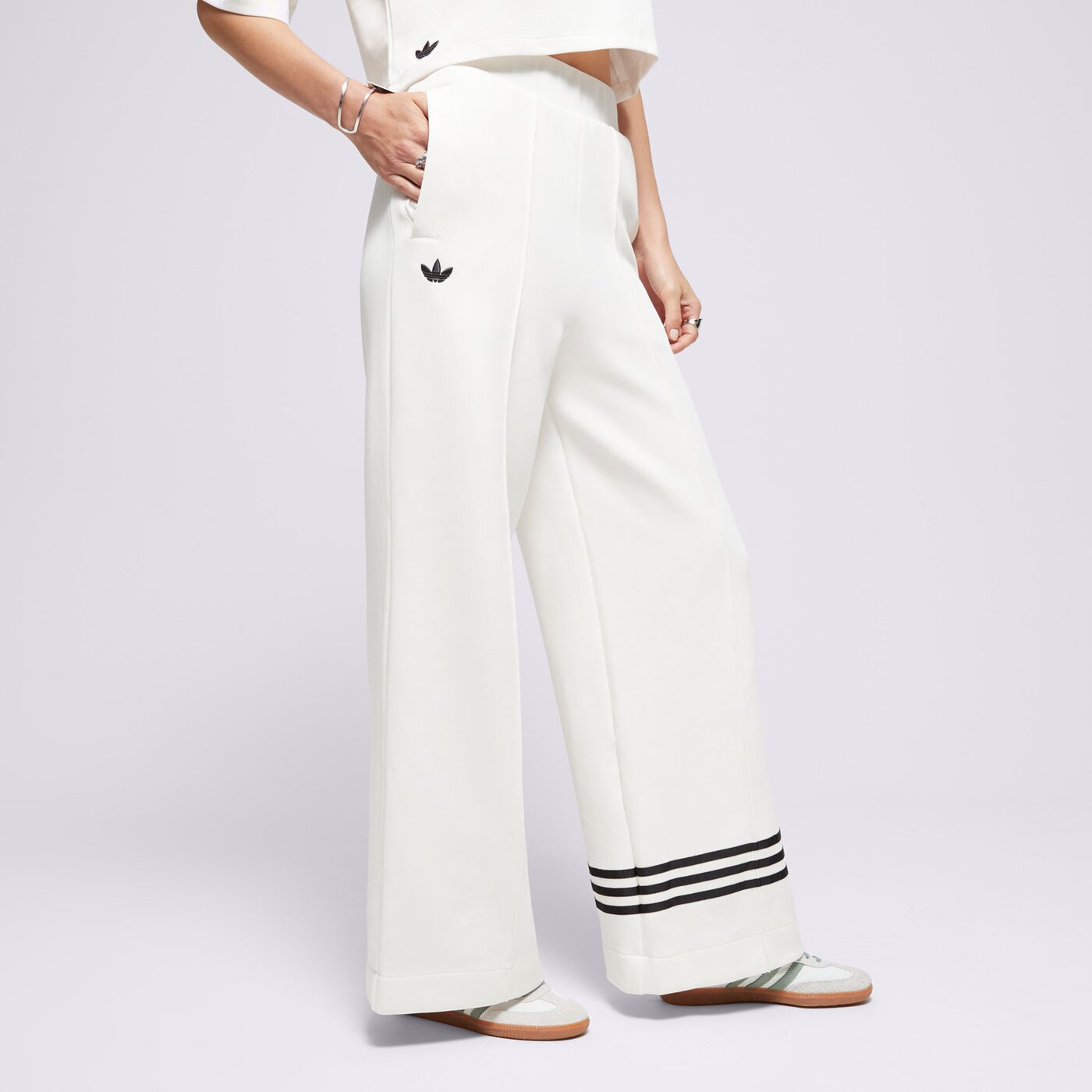 ADIDAS ПАНТАЛОНИ NEUCL TRACKPANT JH3773 Дамски Цвят бял Модни Панталони ...