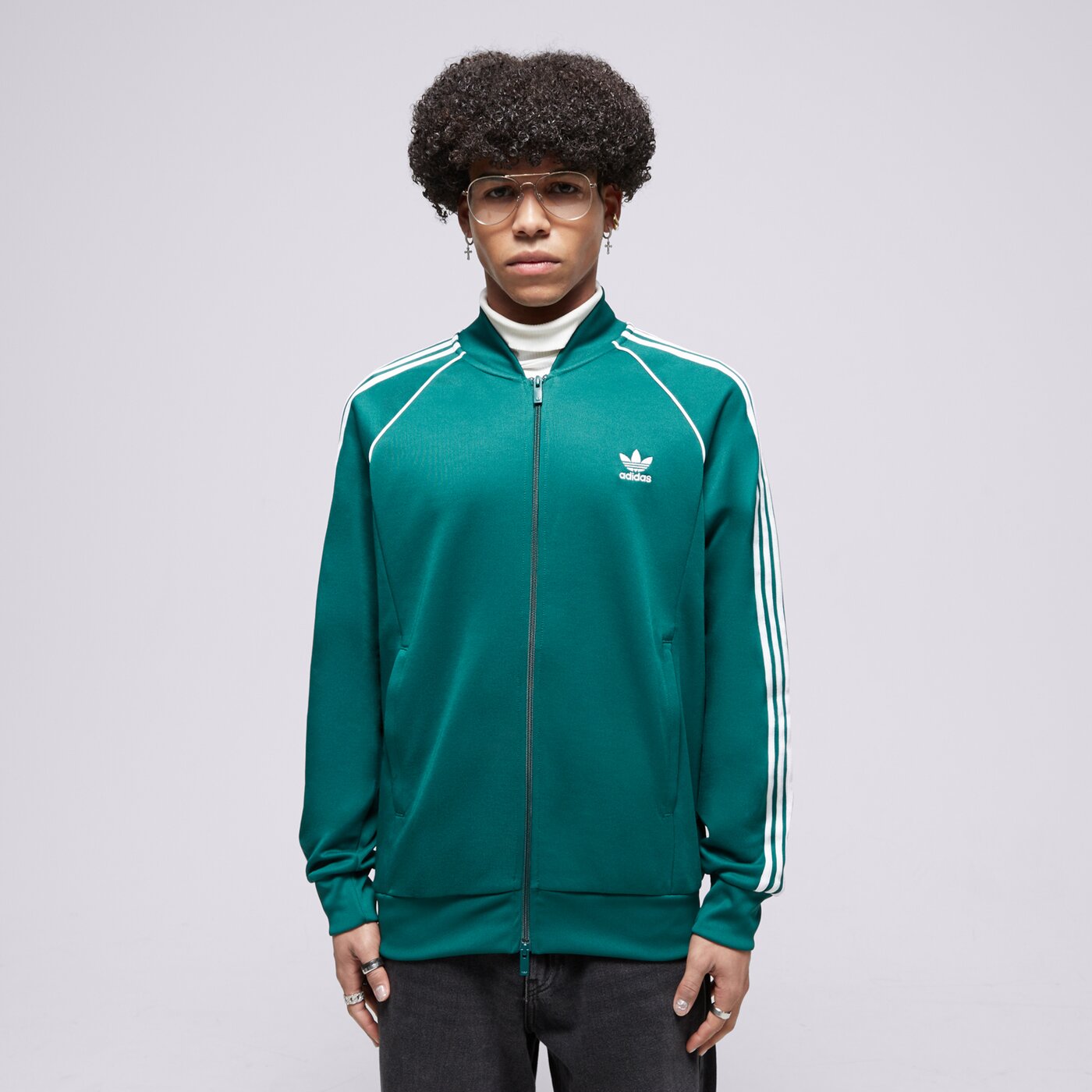 ADIDAS СУИТЧЪР СЪС ЗАКОПЧАВАНЕ SST TT ADICOLOR IR9863 Мъжки Цвят зелен ...