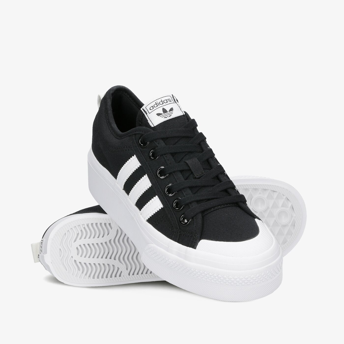 ADIDAS NIZZA PLATFORM W FV5321 Дамски Цвят черен Модни Маратонки Обувки ...