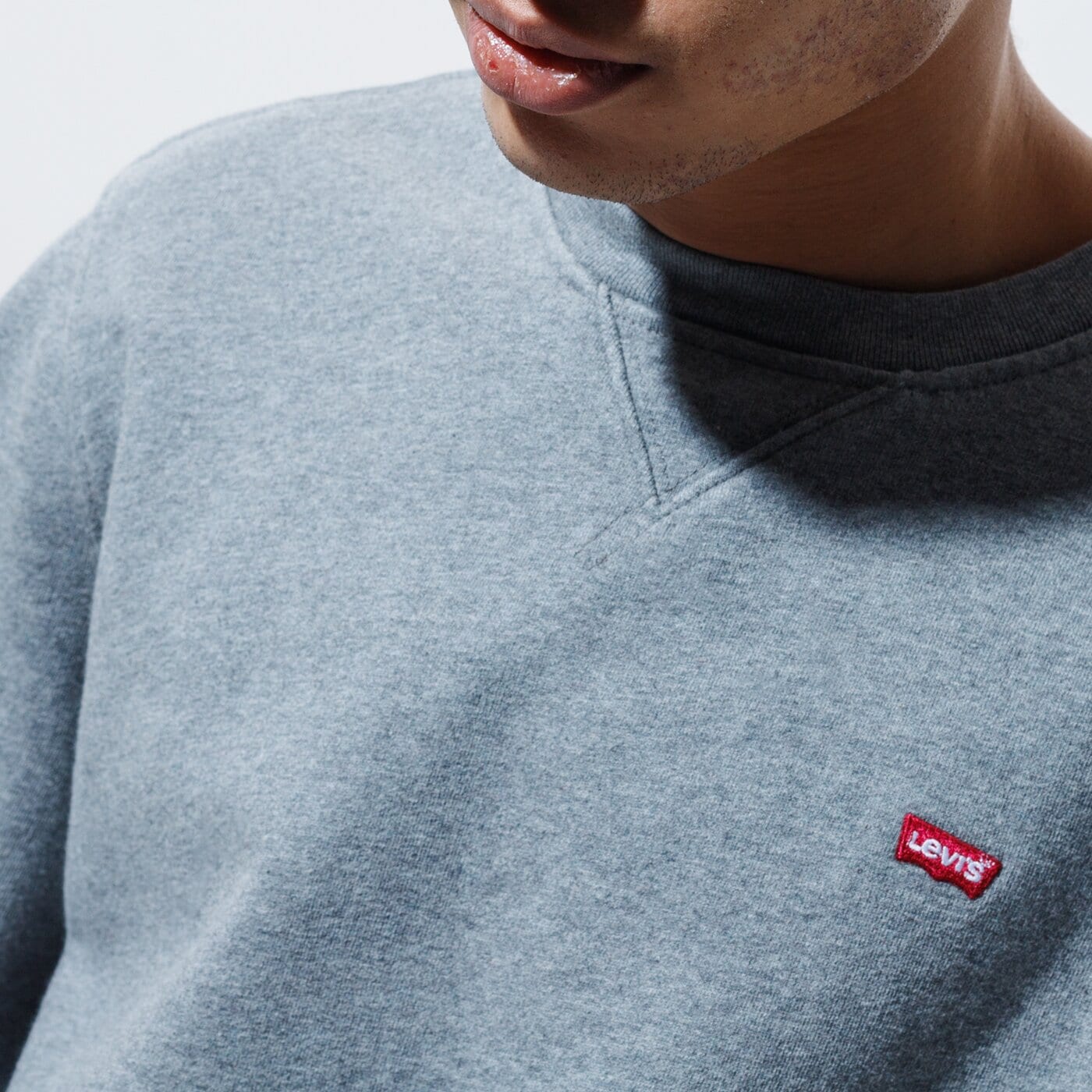 LEVI'S СУИТЧЪР NEW ORIGINAL CREW 359090002 Мъжки Цвят сив Модни Суичъри ...