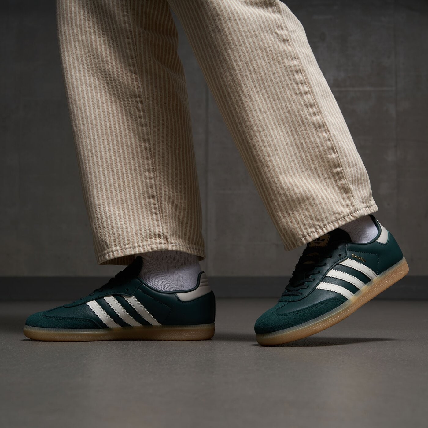 ADIDAS SAMBA OG J JI4469 Детски Цвят зелен Модни Маратонки Обувки ...