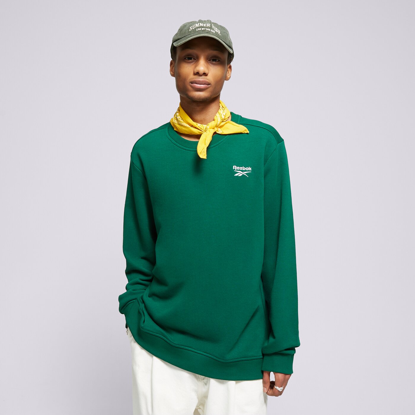 REEBOK СУИТЧЪР REEBOK IDENTITY SMALL LOGO 100200315 Мъжки Цвят зелен ...