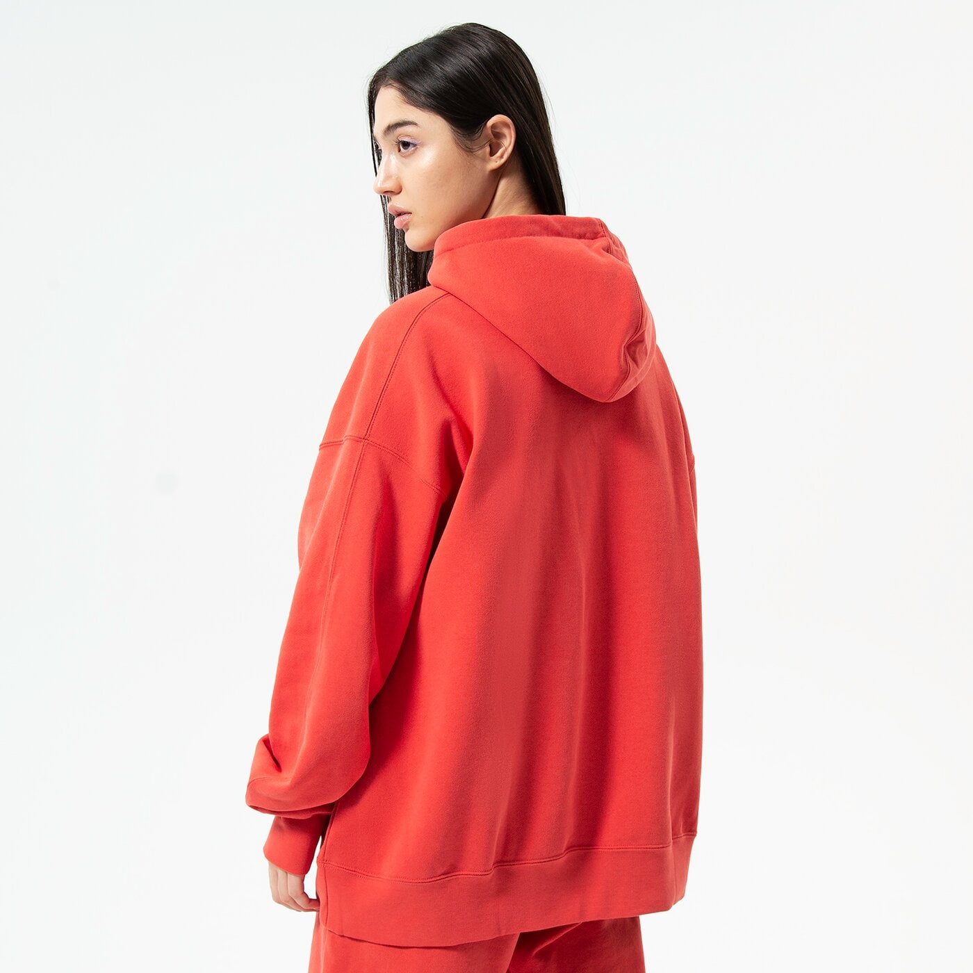 JORDAN СУИТЧЪР С КАЧУЛКА W J FLT FLC HOODIE DQ4603-605 Дамски Цвят червен Модни Суичъри Дрехи ...