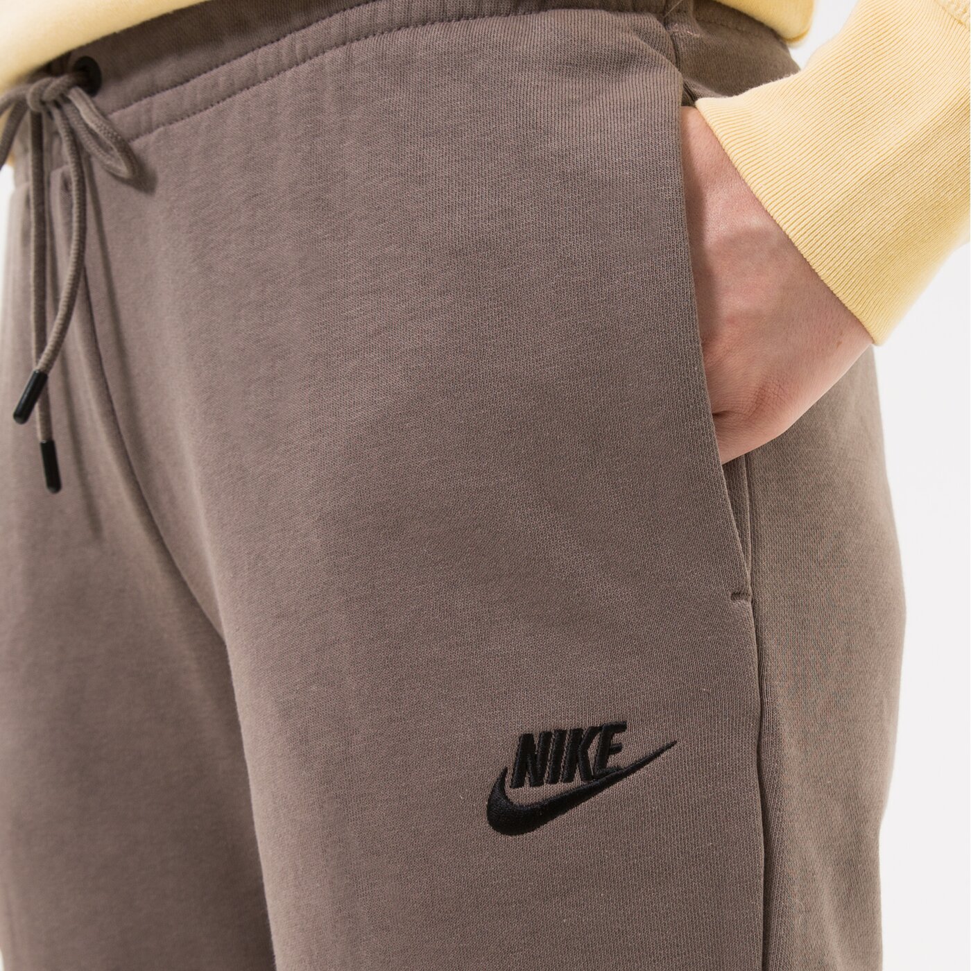 Nike ПАНТАЛОНИ W Nsw Essntl Pant Reg Flc Mr Dx2320 040 Дамски Цвят сив
