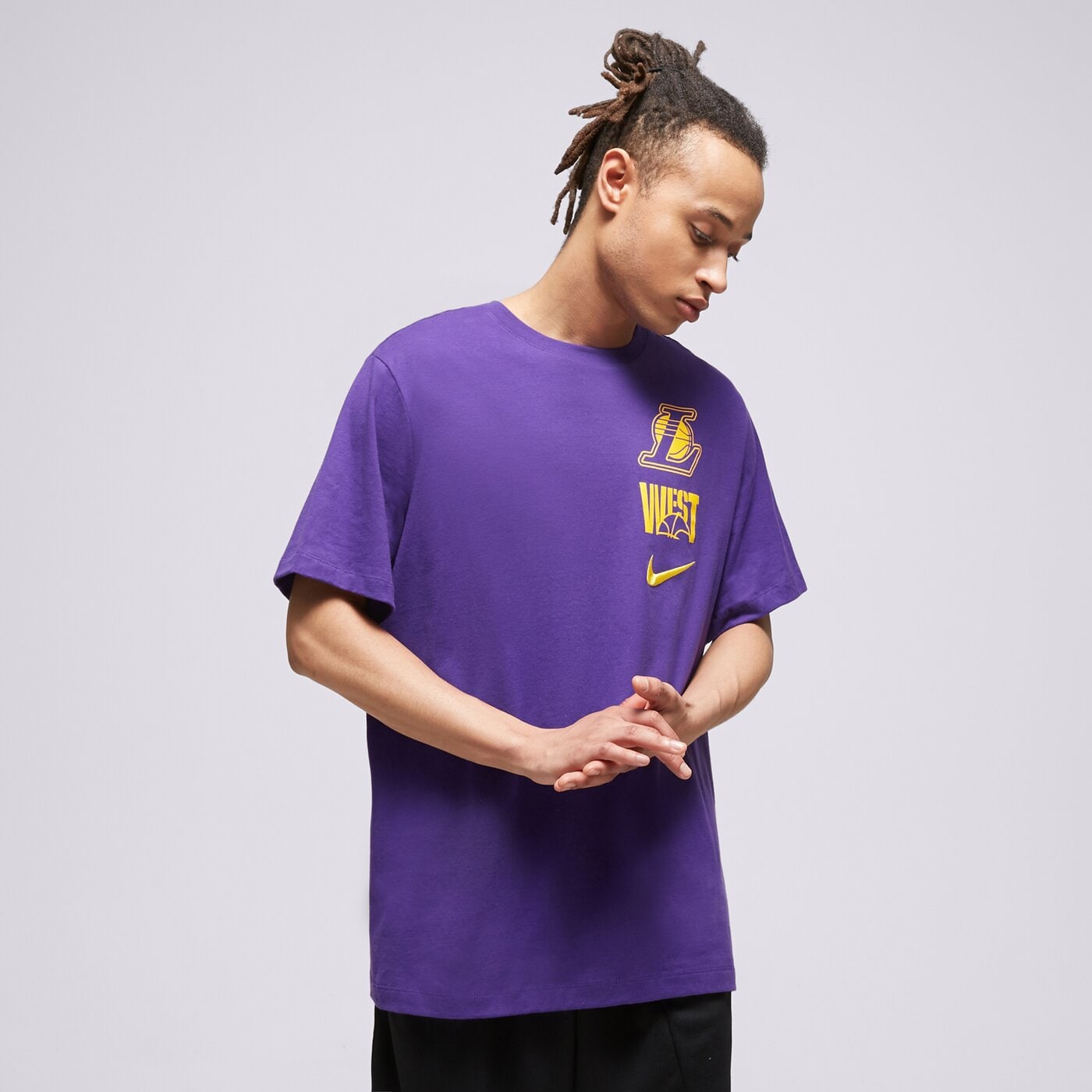 NIKE ТЕНИСКА LAL M NK ES VS BLOCK TEE NBA DX9924-504 Мъжки Цвят син Модни Тениски Дрехи Nike в ...